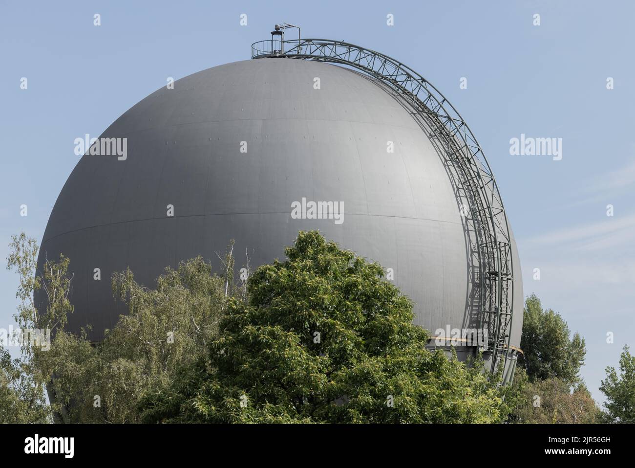 Cologne, Germany. 22nd Aug, 2022. A decommissioned spherical gas ...