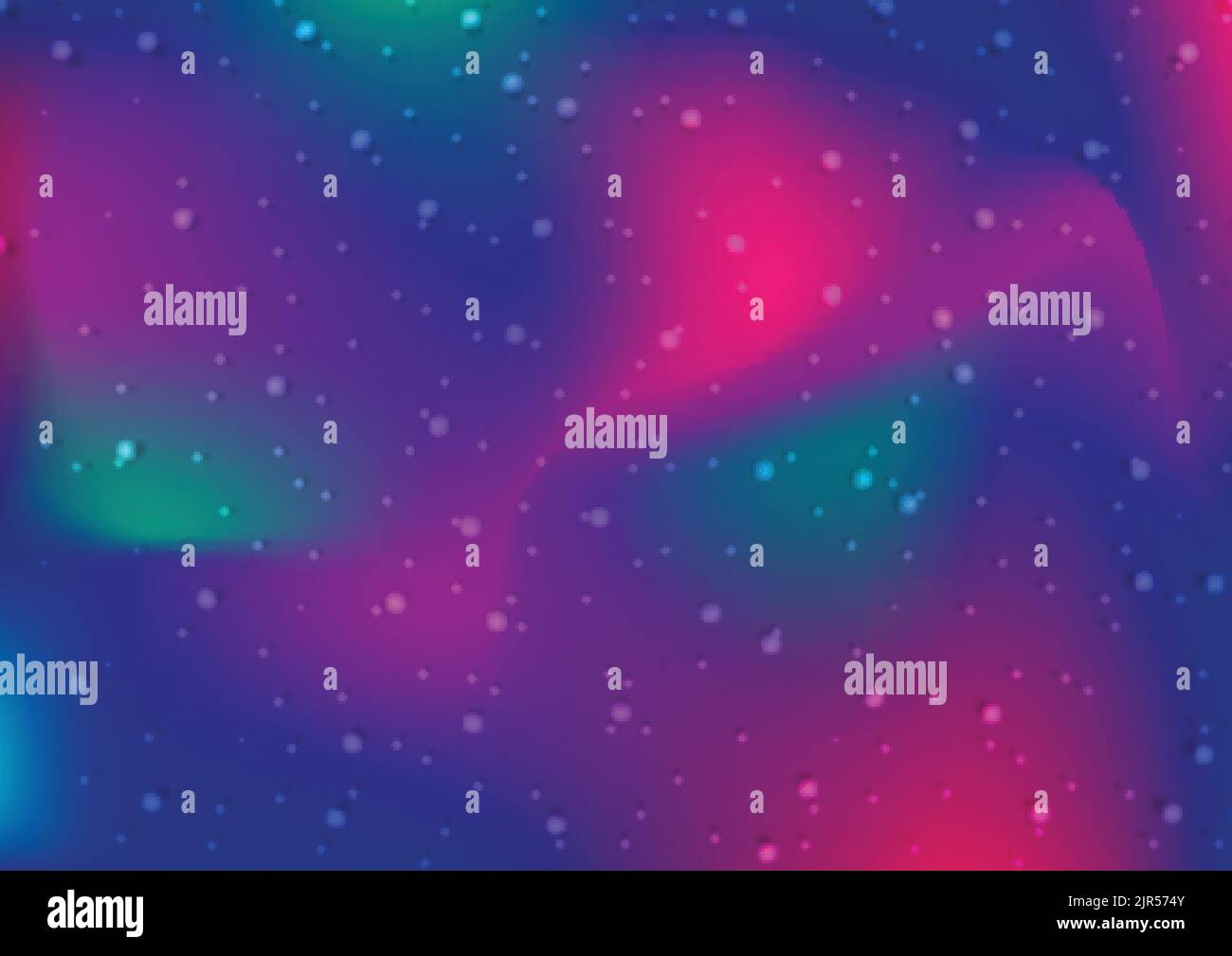 Starry northern light abstract holographic gradient background. Vector ...