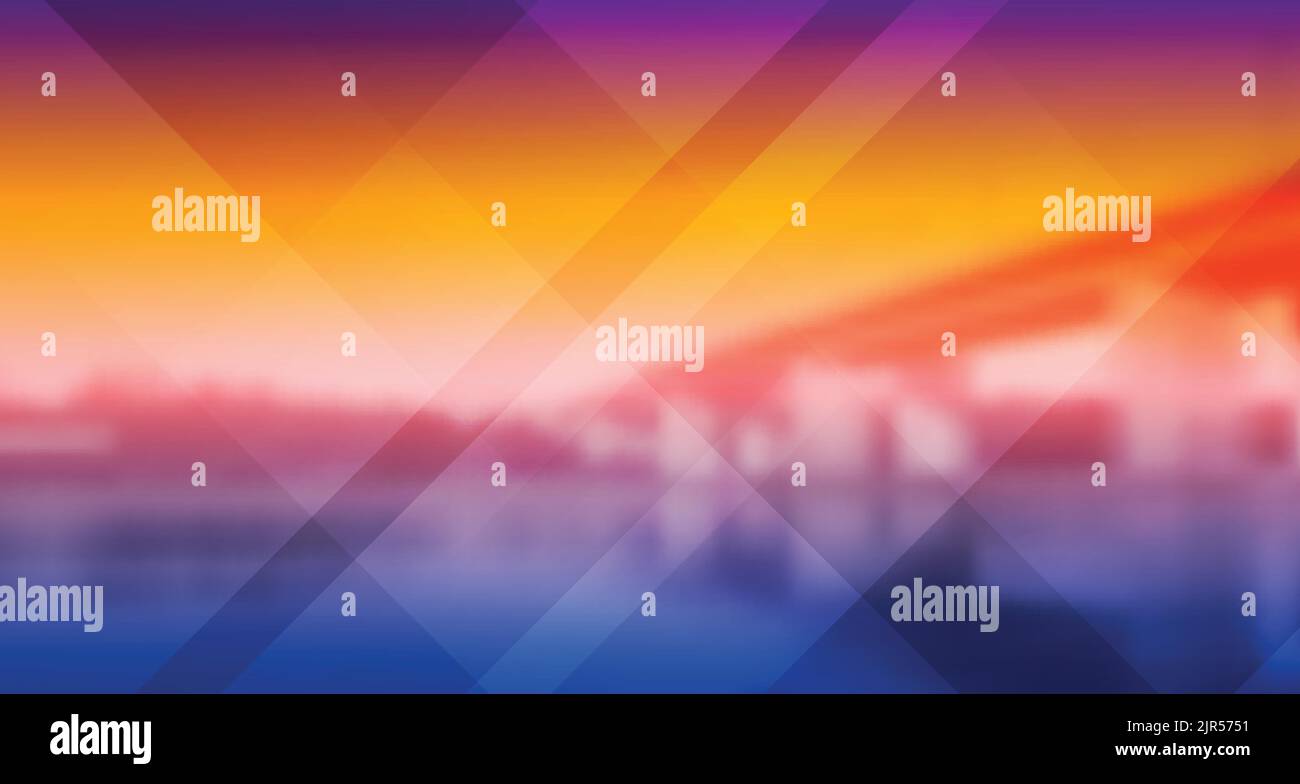 Vibrant technology abstract landscape collage background. Vector ...