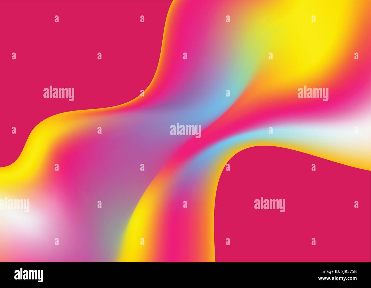 Colorful holographic abstract liquid waves Stock Vector Images - Alamy