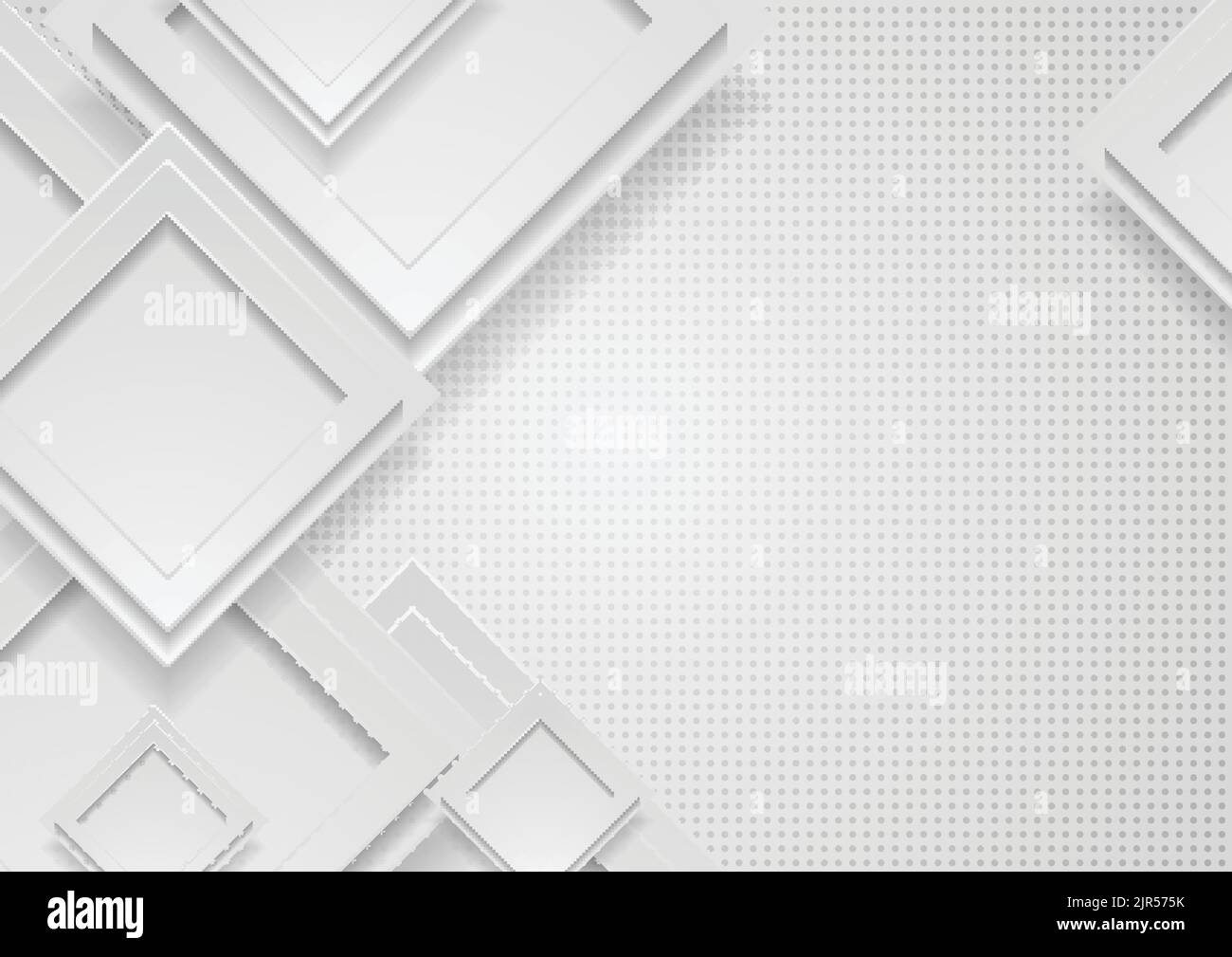 Grey squares abstract tech background Stock Vector Images - Alamy
