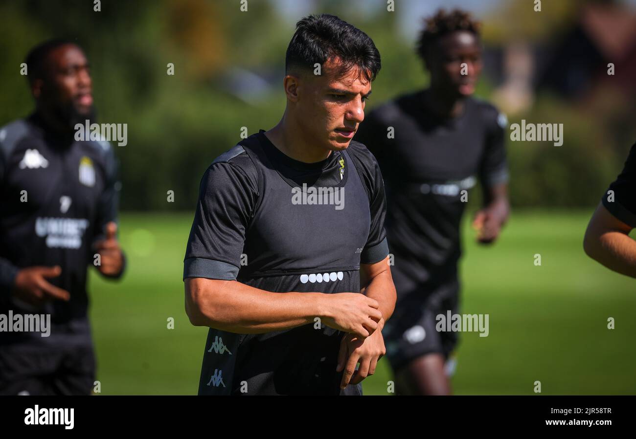 Charleroi's Amirhossein Hosseinzadeh pictured in action during a ...