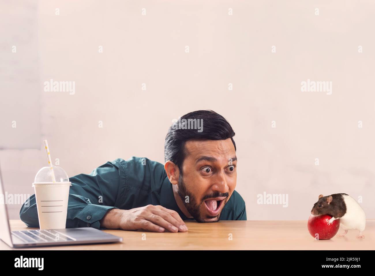 Indian employee apple hi-res stock photography and images - Alamy
