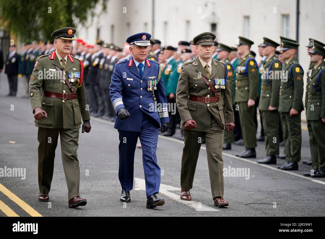 (left to right) Brigadier General Tony Cudmore, Lieutenant General Sean ...