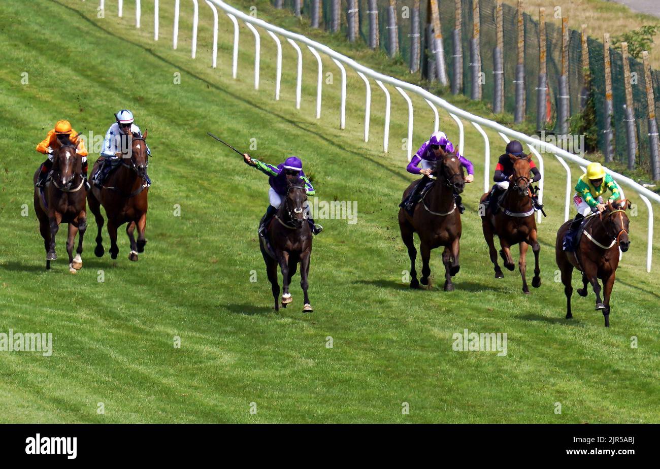 Haveoneyerself ridden by jockey Luke Catton (centre left) wins the ...