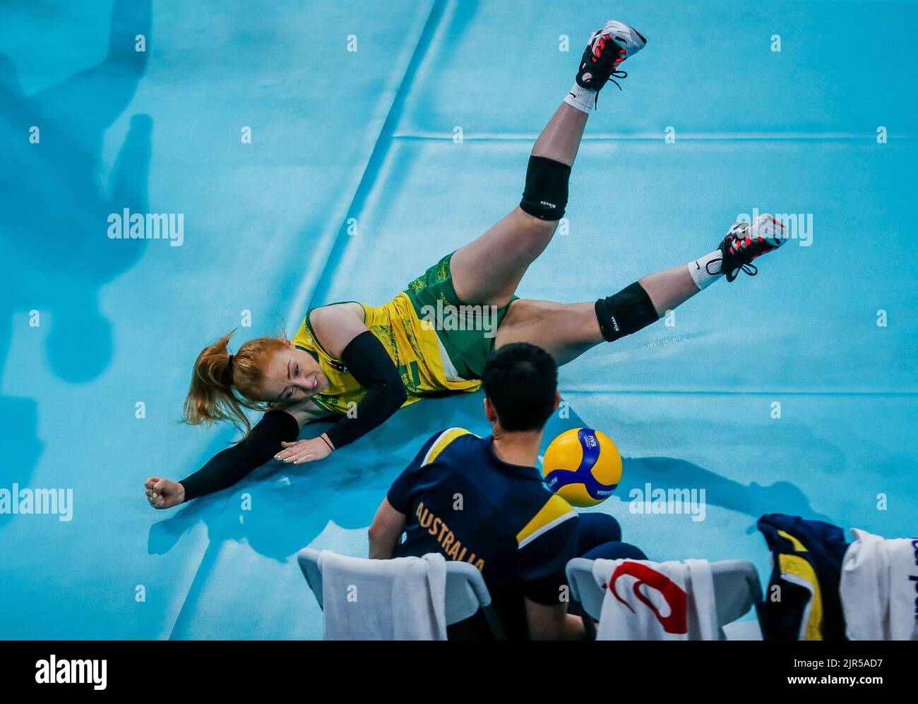 Pasig City, Philippines. 22nd Aug, 2022. Australia's Kelly Lean tries ...