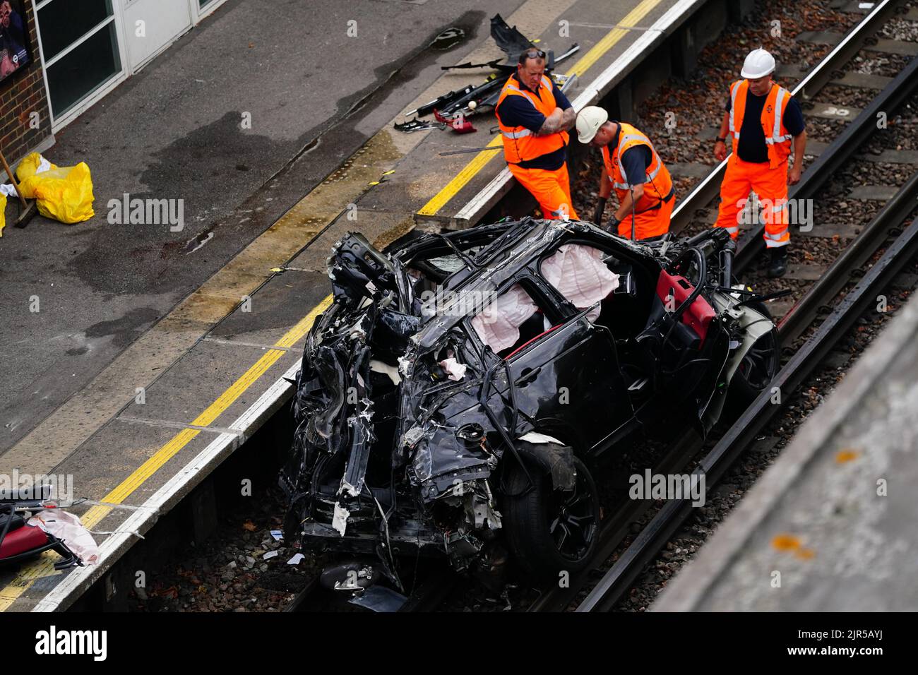 EDITORS NOTE: GRAPHIC IMAGE The scene of a fatal crash in Park Royal ...