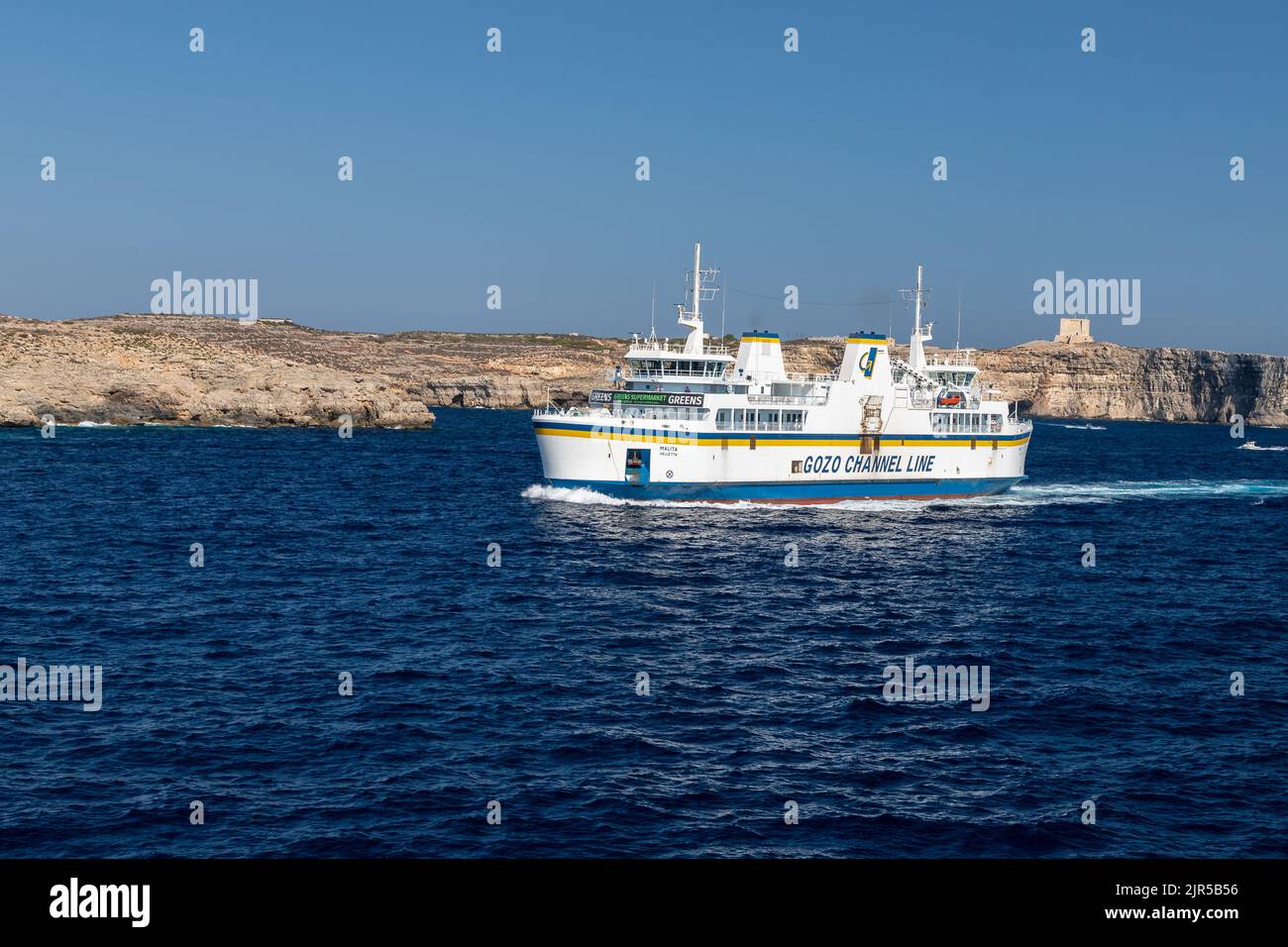 The Gozo Channel ferry which sails every half an hour between Malta and ...