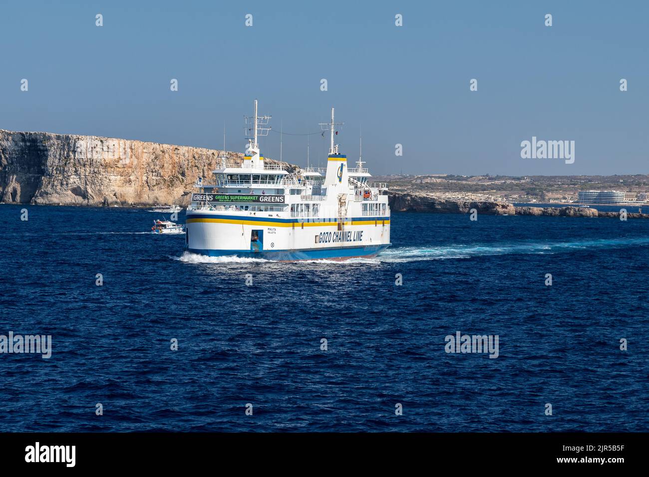 The Gozo Channel ferry which sails every half an hour between Malta and ...