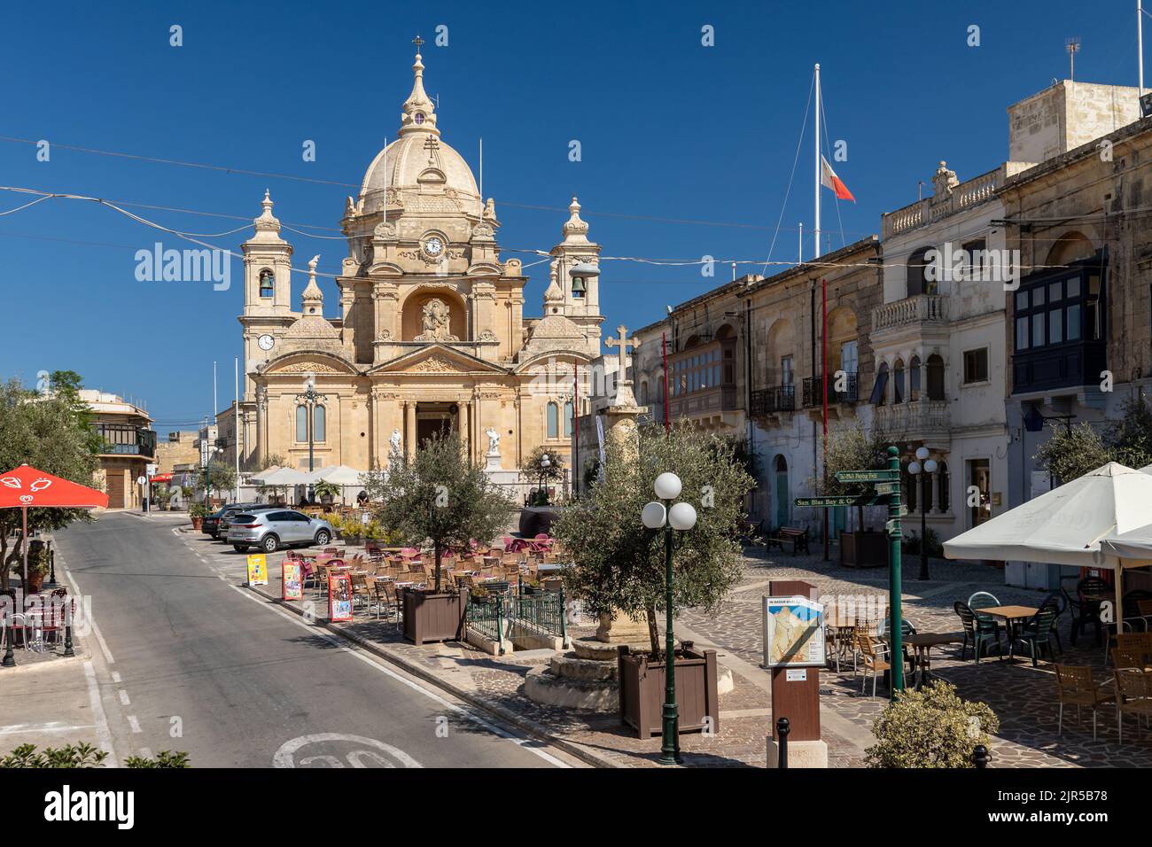 Basilica of St. Peter and St. Paul in the city, Nadur on Gozo Island ...