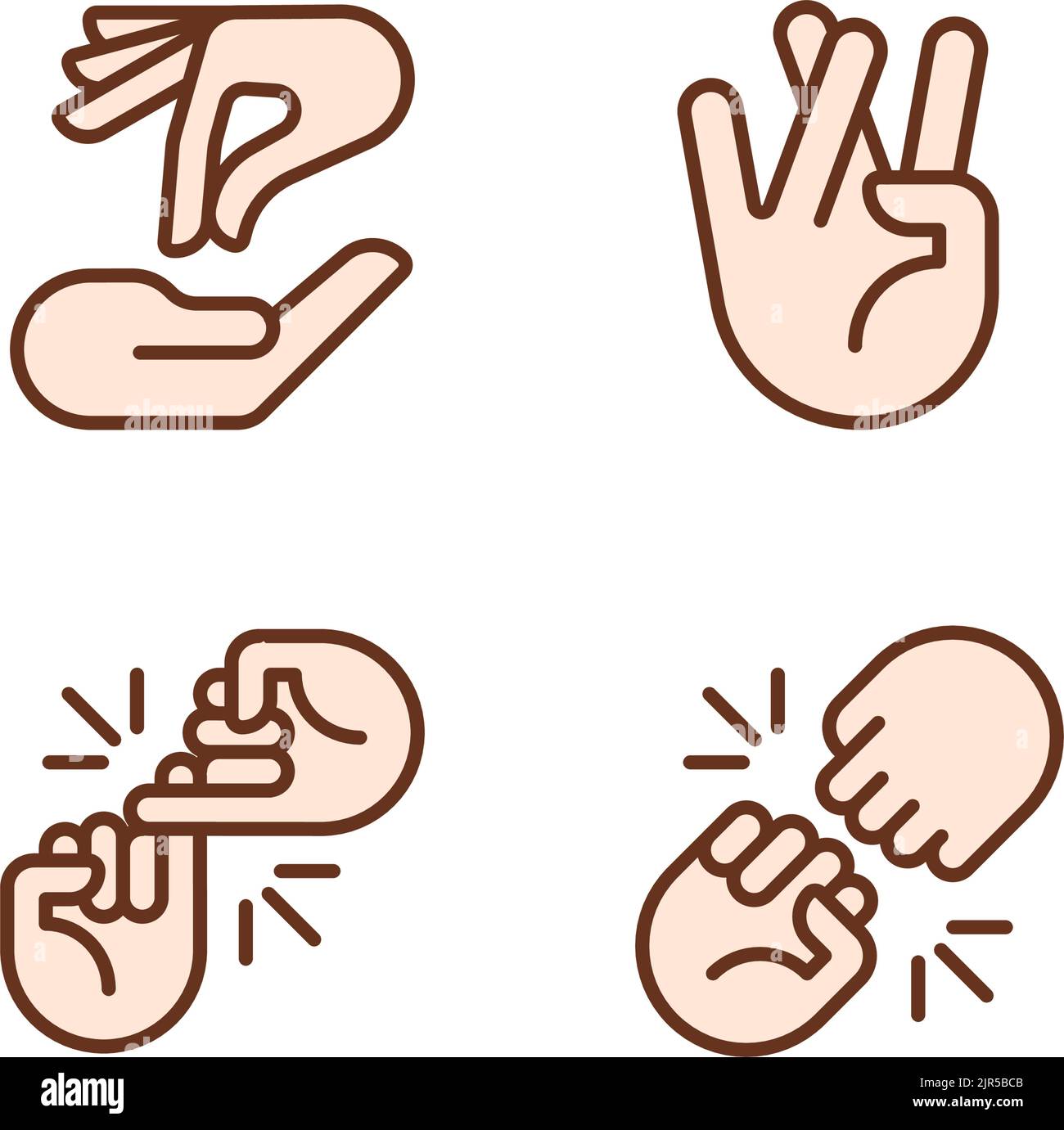 Using gestures for communication pixel perfect RGB color icons set ... Using gestures for communication pixel perfect RGB color icons set ...