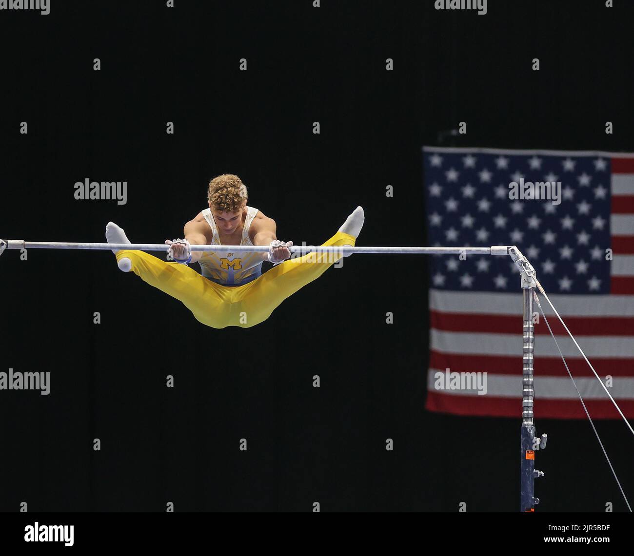 August 20, 2022: Landon Blixt of the University of Michigan competes on ...