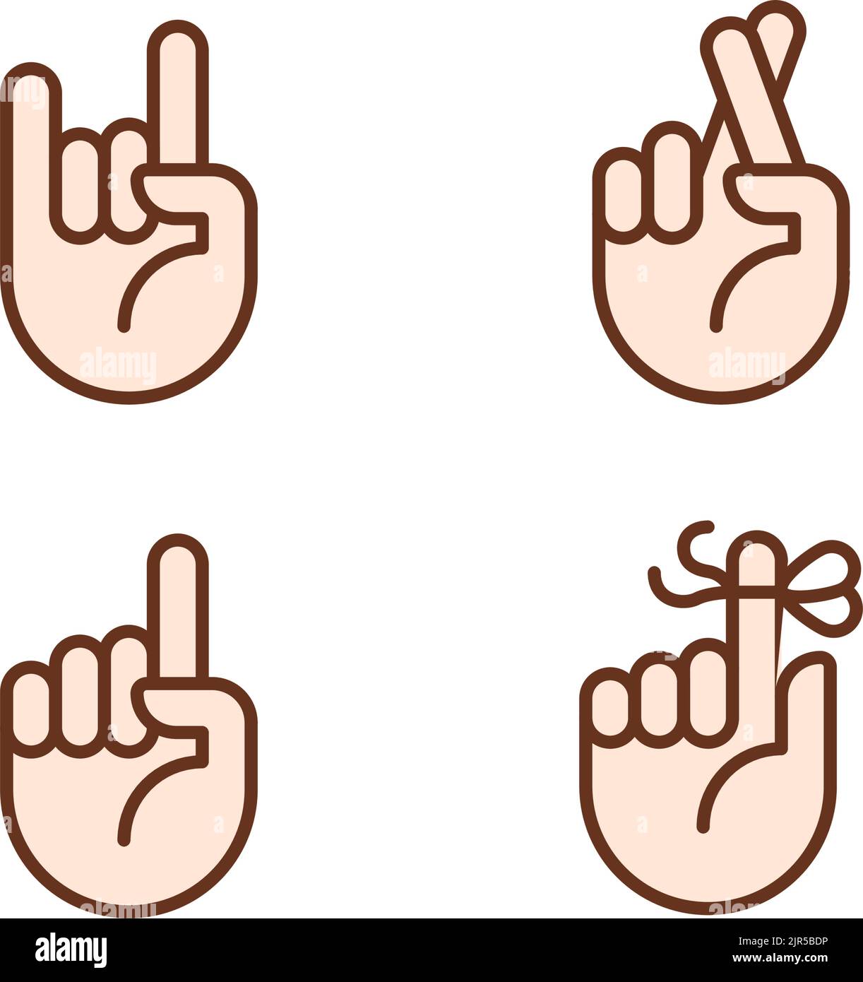 Informative hand gestures pixel perfect RGB color icons set Stock ... Informative hand gestures pixel perfect RGB color icons set Stock ...