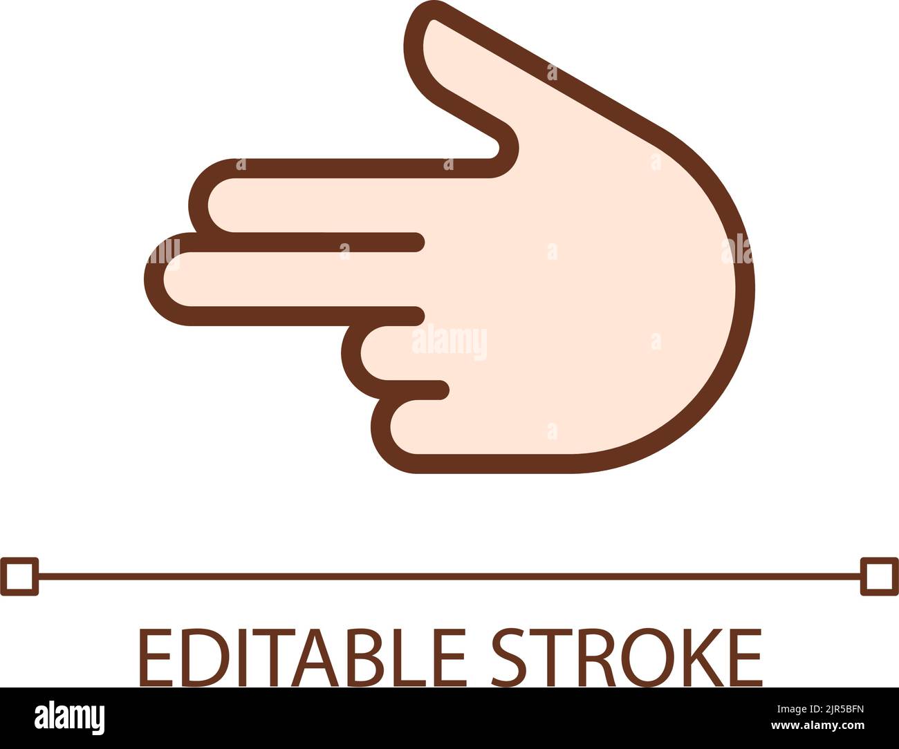 Finger gun pixel perfect RGB color icon Stock Vector Image & Art - Alamy