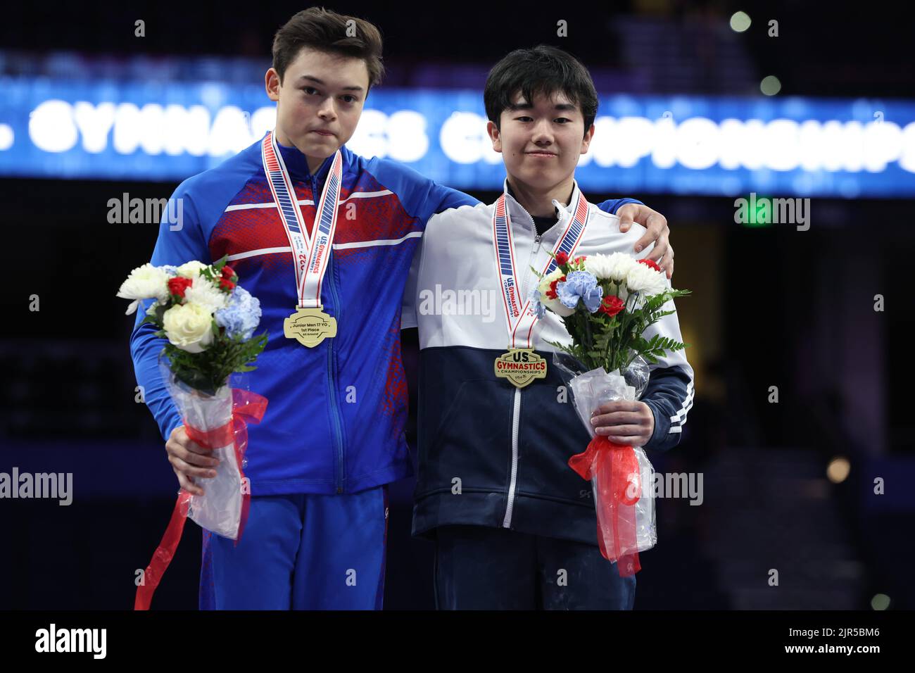 August 20, 2022: David Shamah (WOGA) won the all-around for junior men ...