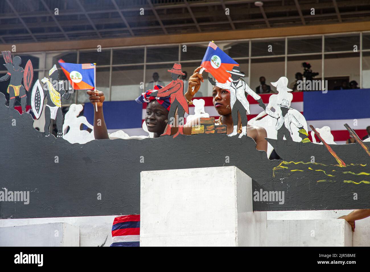 Civilian parade on the occasion of the celebration of the bicentenary ...
