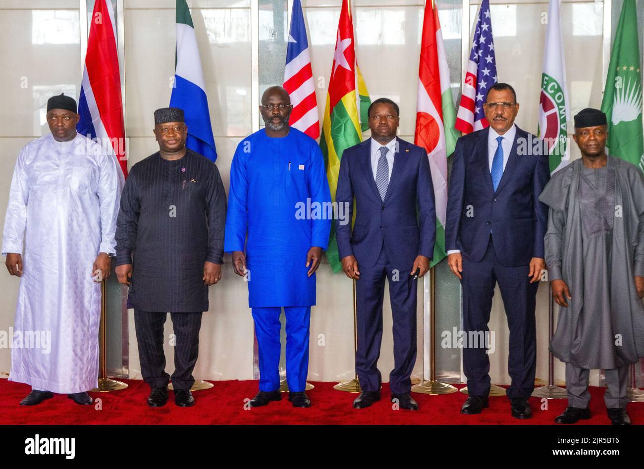 Family photo of the presidents (from left to right) of The Gambia ...