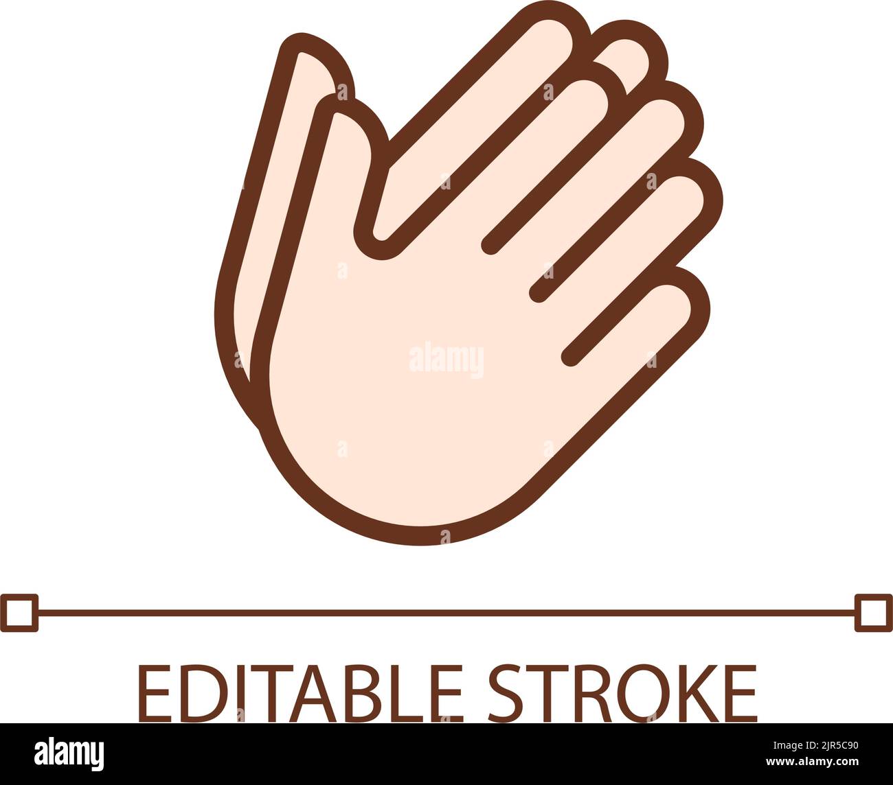 Hand holding something icon vector Cut Out Stock Images & Pictures - Alamy