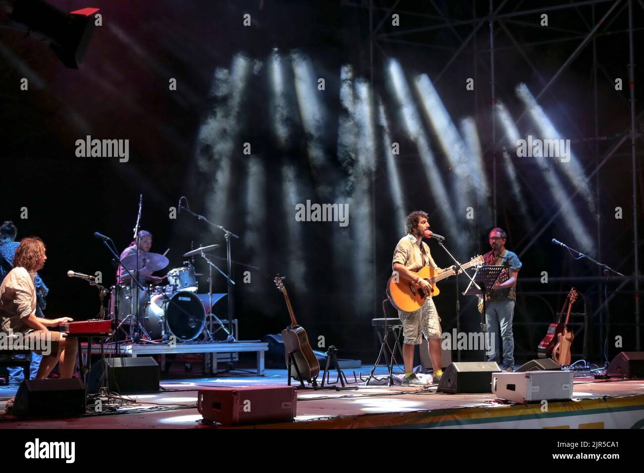 Cerveteri, Italy. 21st Aug, 2022. Andrea Rivera and Band Breakfest at ...