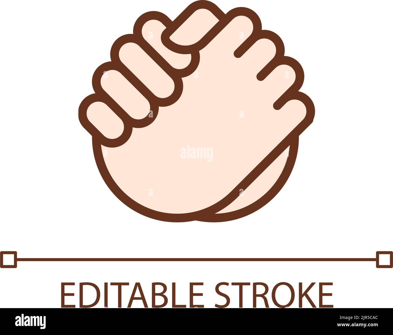 Pixel art handshake icon hi-res stock photography and images - Alamy
