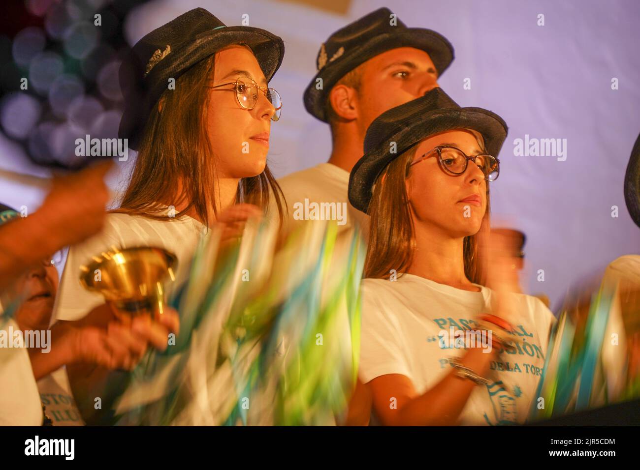 Group of spanish Pastorales singing typical Christmas Carols, with ...