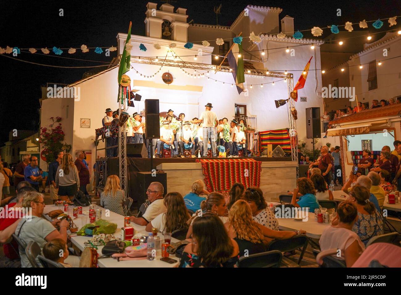 Groups of spanish Pastorales singing typical Christmas Carols, with ...