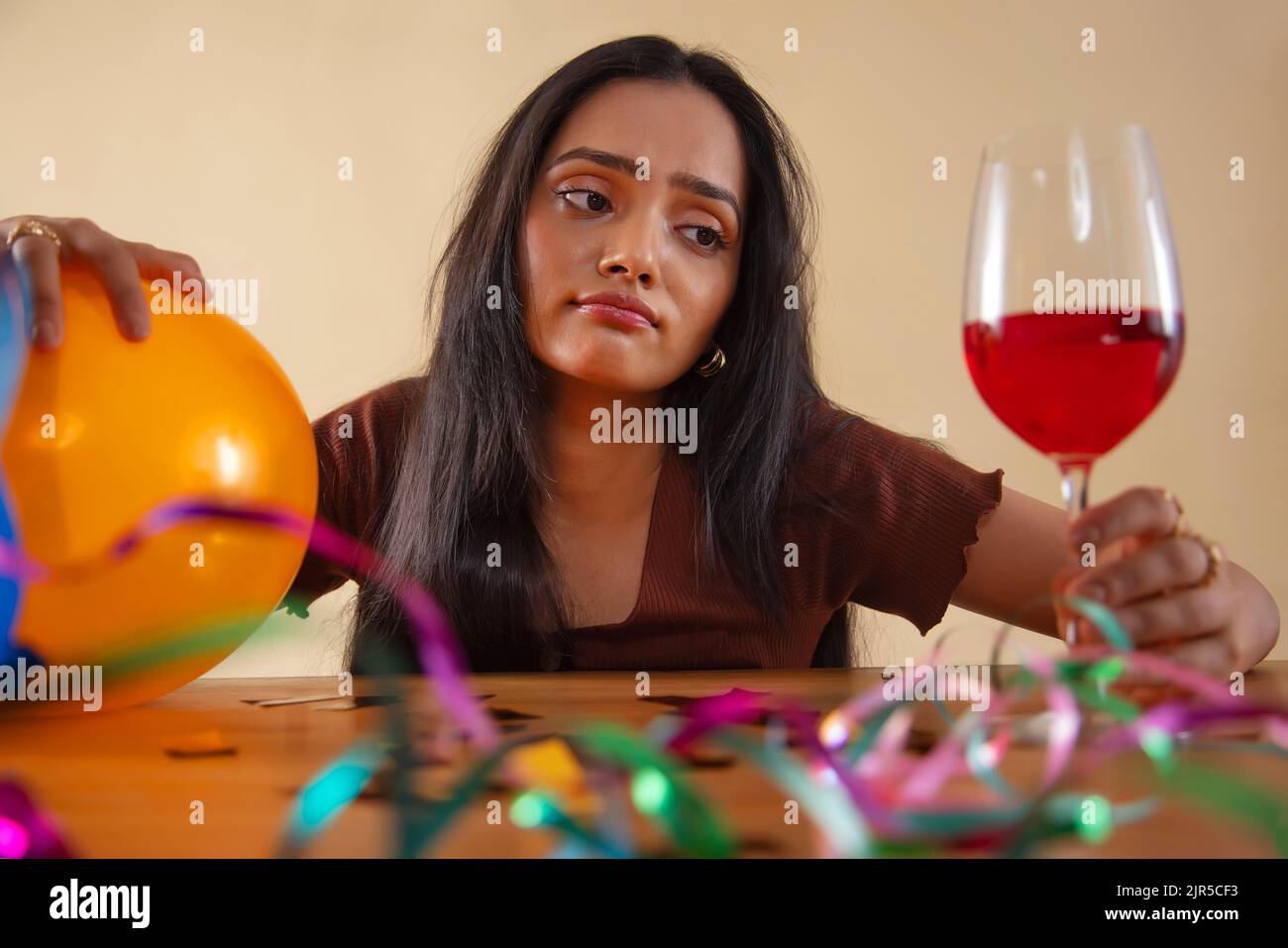 Exhausted woman at party hi-res stock photography and images - Alamy