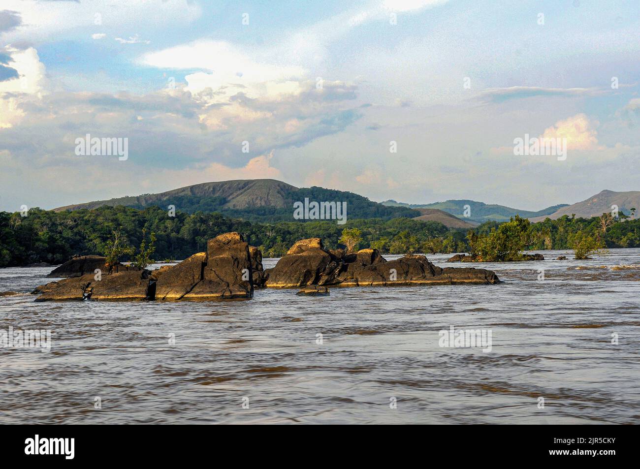 Partial view of the Lope National Park located in Booue(Central Gabon ...