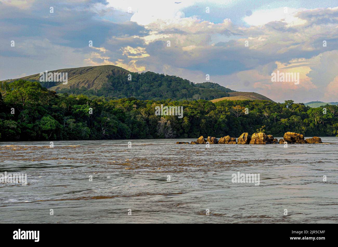 Partial view of the Lope National Park located in Booue(Central Gabon ...