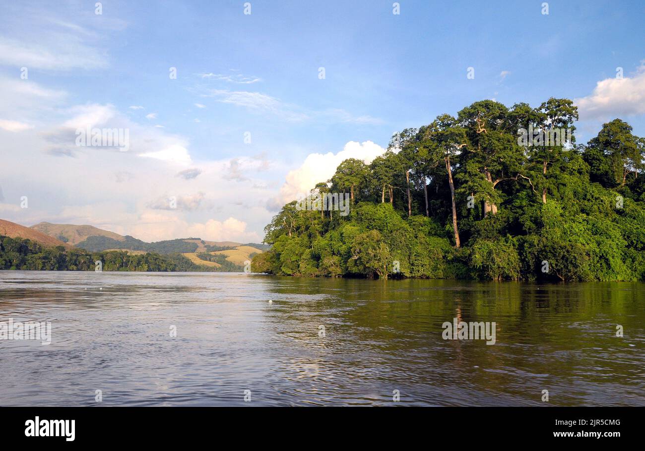 Partial view of the Lope National Park located in Booue(Central Gabon ...