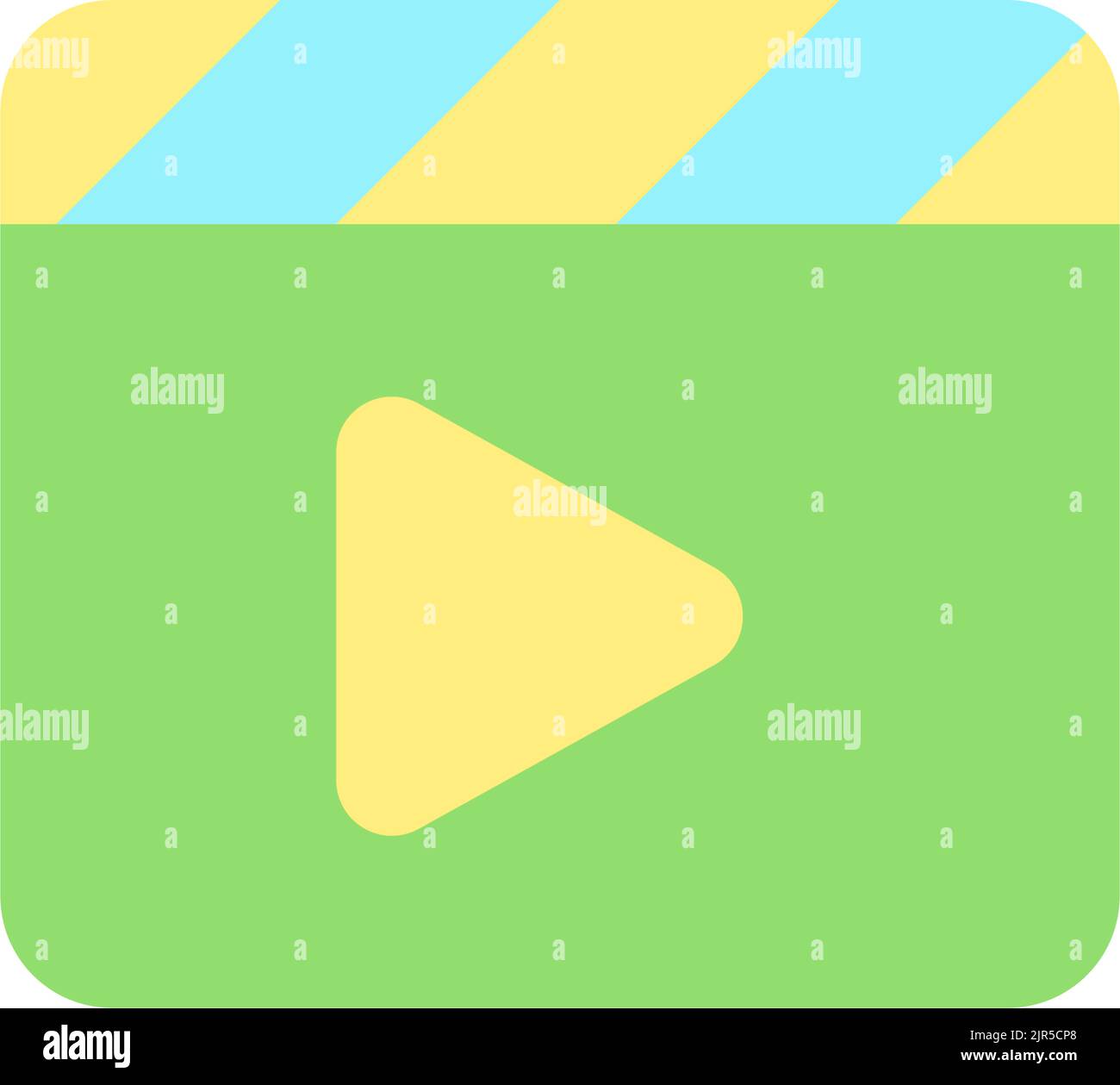 Video editing flat color ui icon Stock Vector Image & Art - Alamy