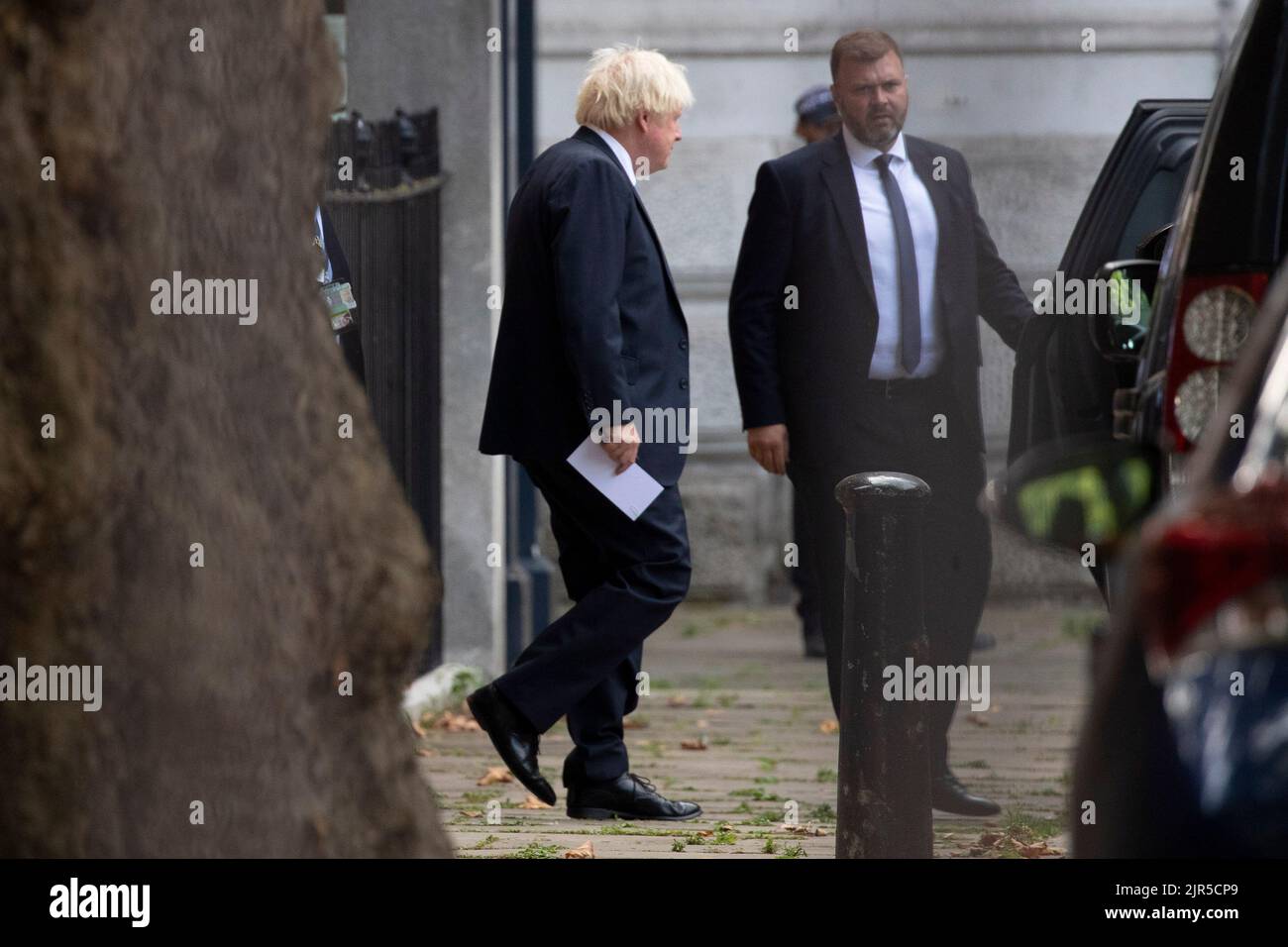 London ,United Kingdom -22/08/2022. Outgoing Prime Minister Boris ...