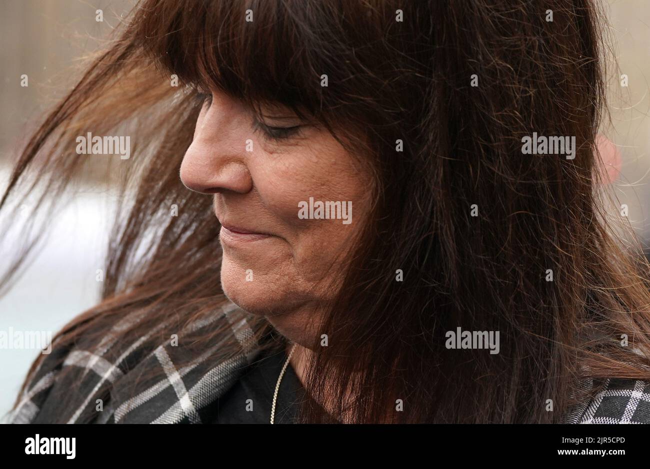 Witness Anne Rundell leaving Paisley Sheriff Court after giving ...