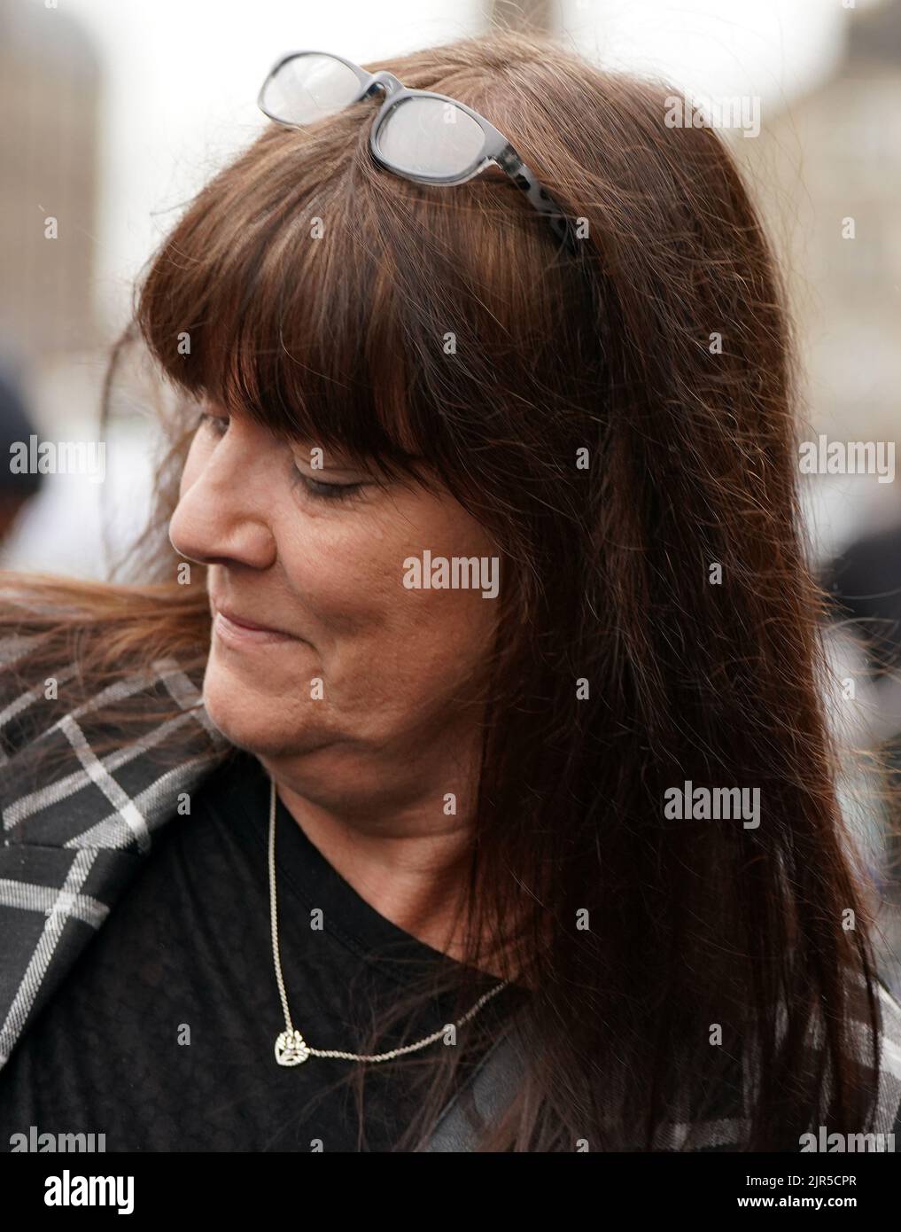 Witness Anne Rundell leaving Paisley Sheriff Court after giving ...