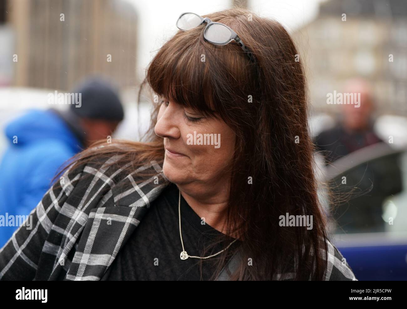 Witness Anne Rundell leaving Paisley Sheriff Court after giving ...