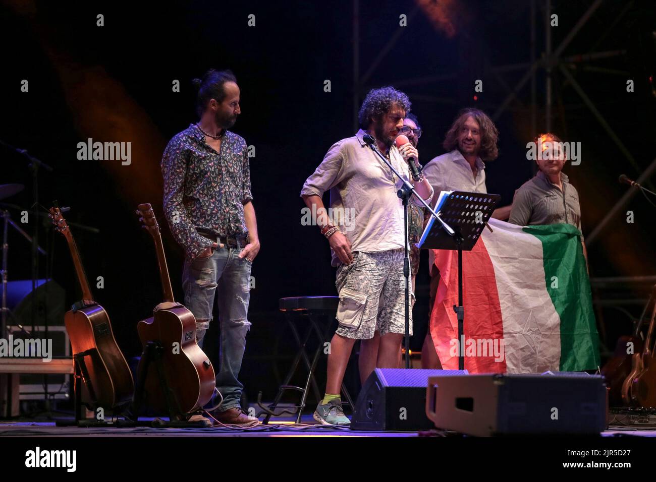 August 21, 2022, Cerveteri, Roma Lazio, Italy: Andrea Rivera and Band ...