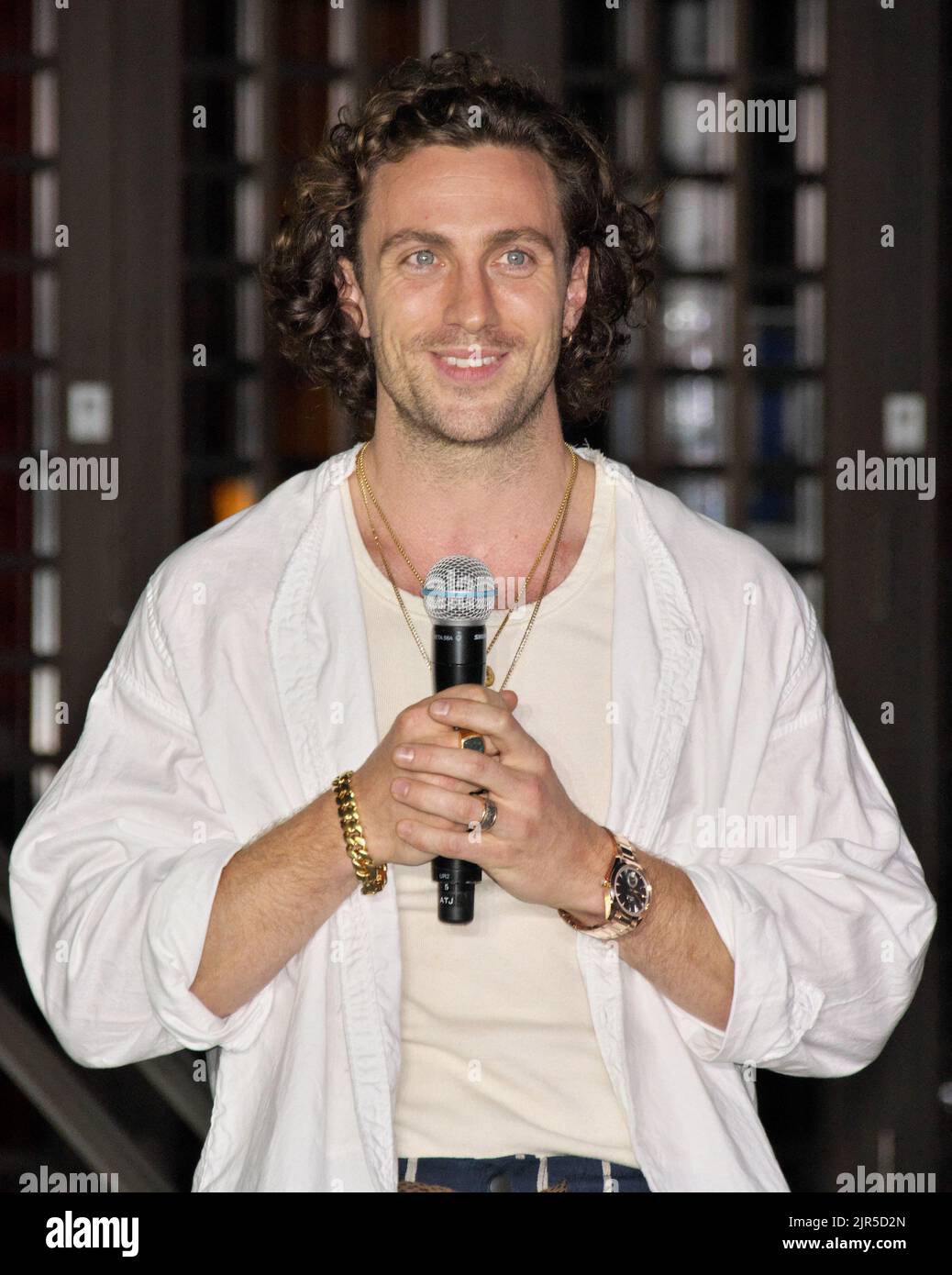Tokyo, Japan. 22nd Aug, 2022. Actor Aaron Taylor-Johnson attends the ...
