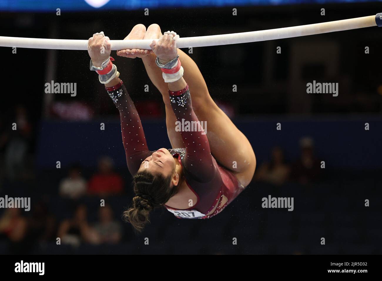 August 19, 2022: Kayla DiCello (Hill's Gymnastics) during the senior ...