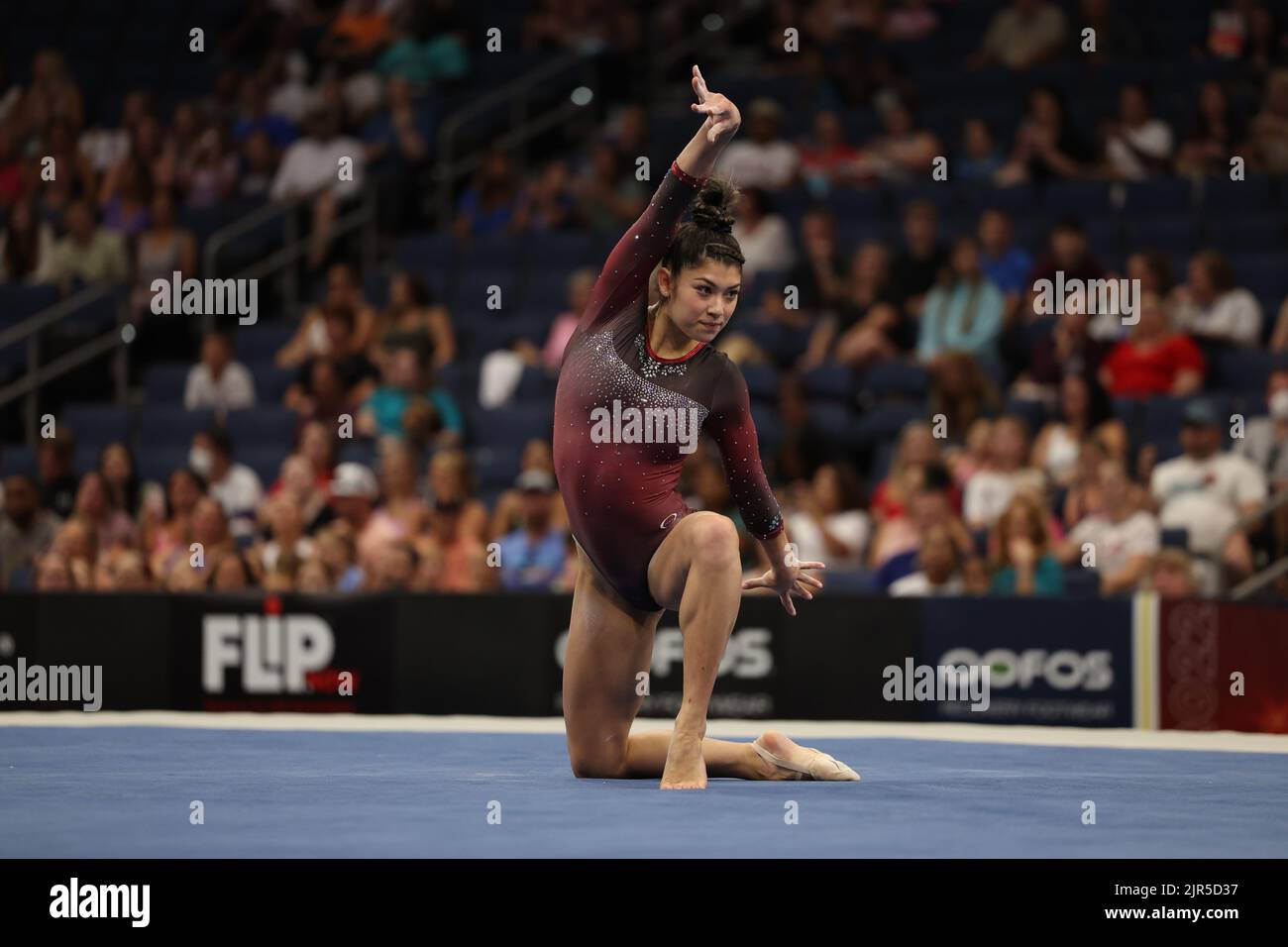 August 19, 2022: Kayla DiCello (Hill's Gymnastics) during the senior ...