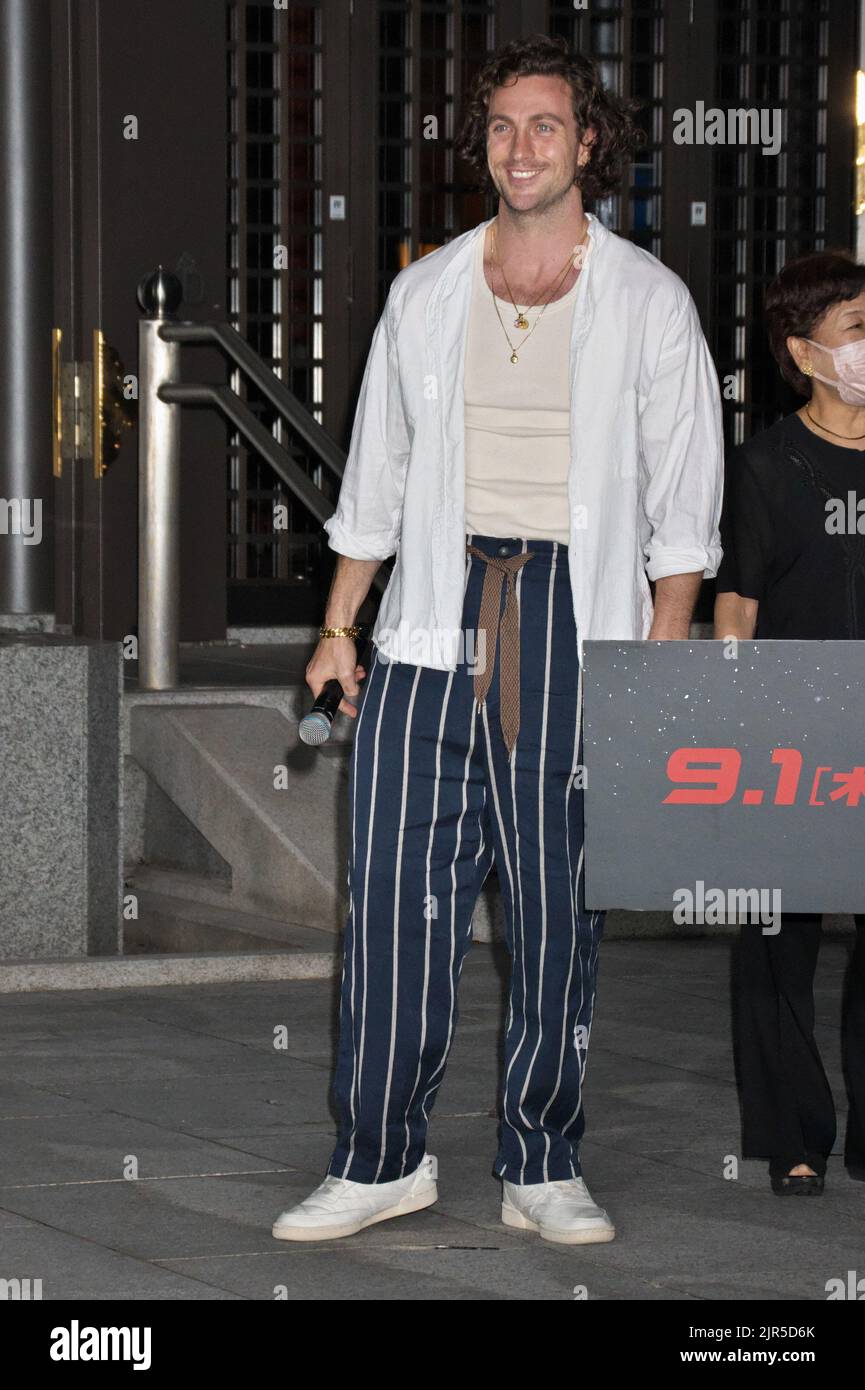 Tokyo, Japan. 22nd Aug, 2022. Actor Aaron Taylor-Johnson attends the ...