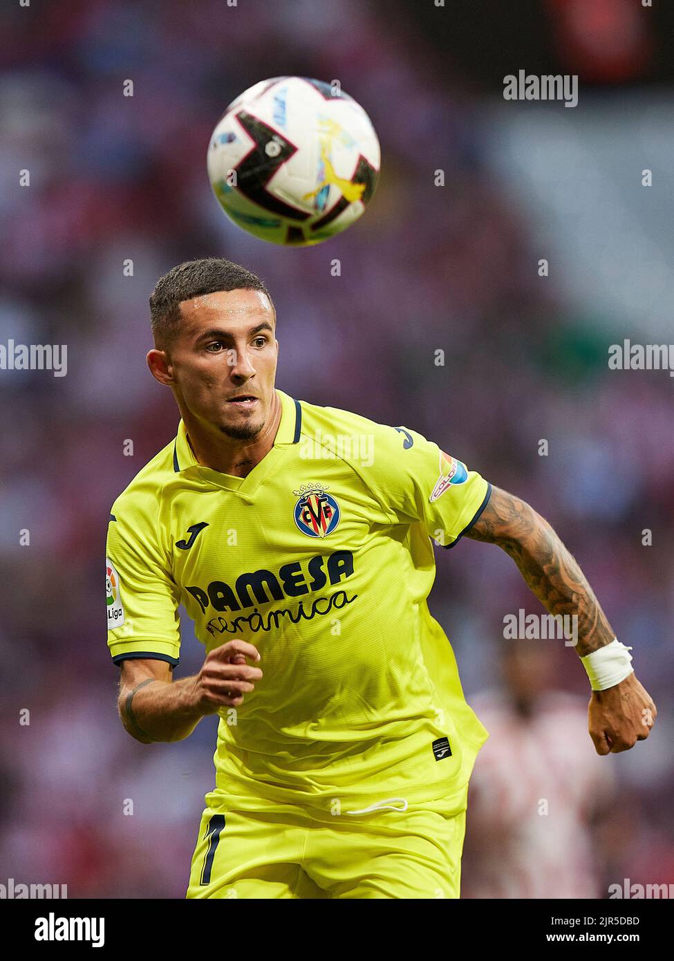 Madrid , Spain. August 21, 2022, Yeremy Pino of Villarreal CF during ...