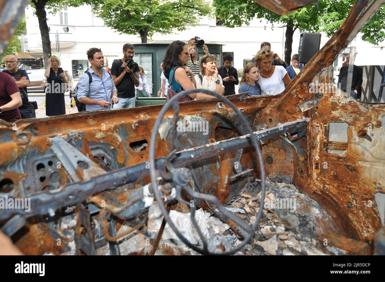 Berlin, Germany. 22nd Aug, 2022. The exhibition called Testament of ...
