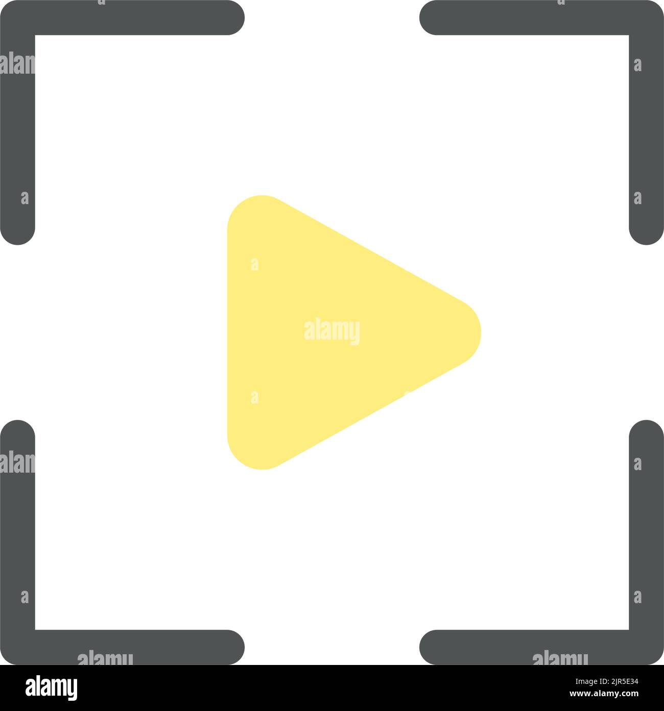 Video mode flat color ui icon Stock Vector Image & Art - Alamy