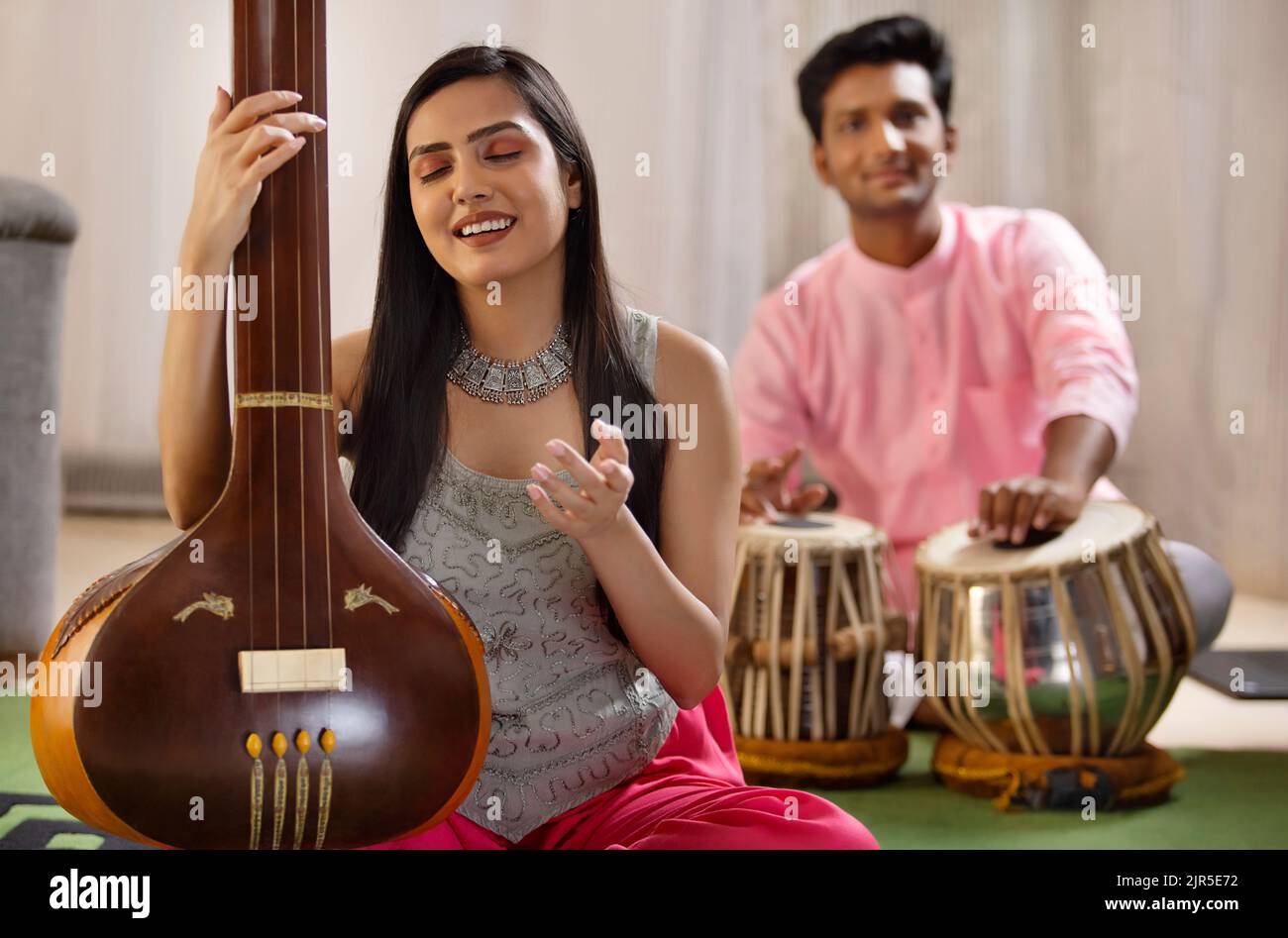 Indian young woman fingers on hi-res stock photography and images - Alamy