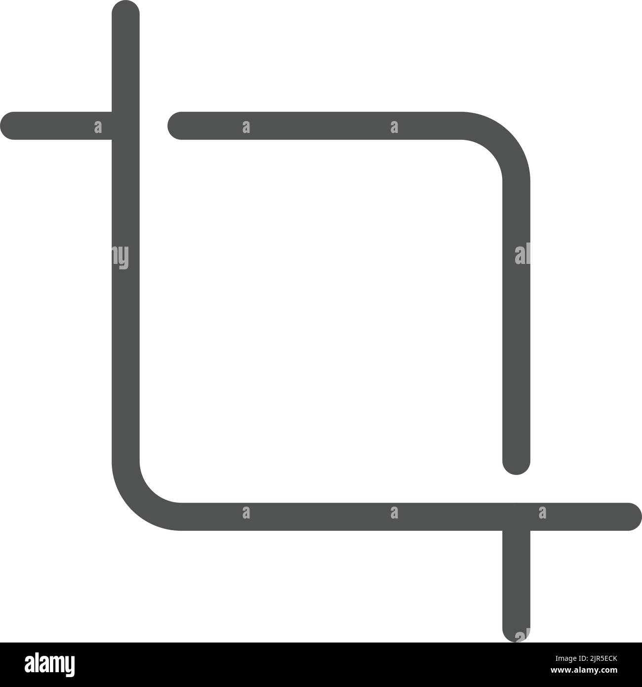 Crop picture flat color ui icon Stock Vector Image & Art - Alamy