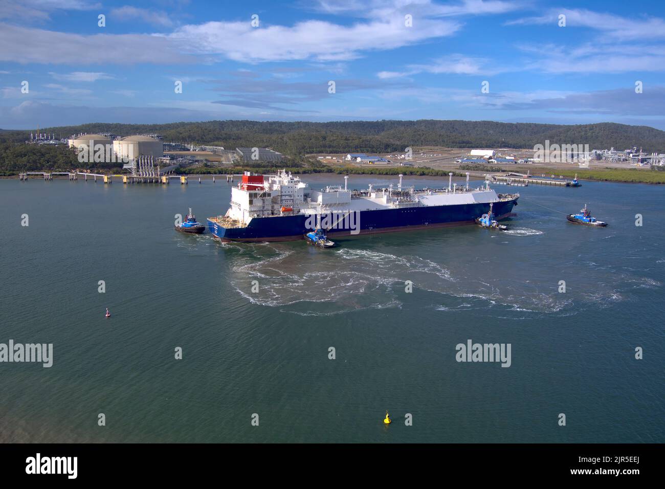 LNG Tanker Cesi Beihai berthing at CESI LNG Terminal One for export ...