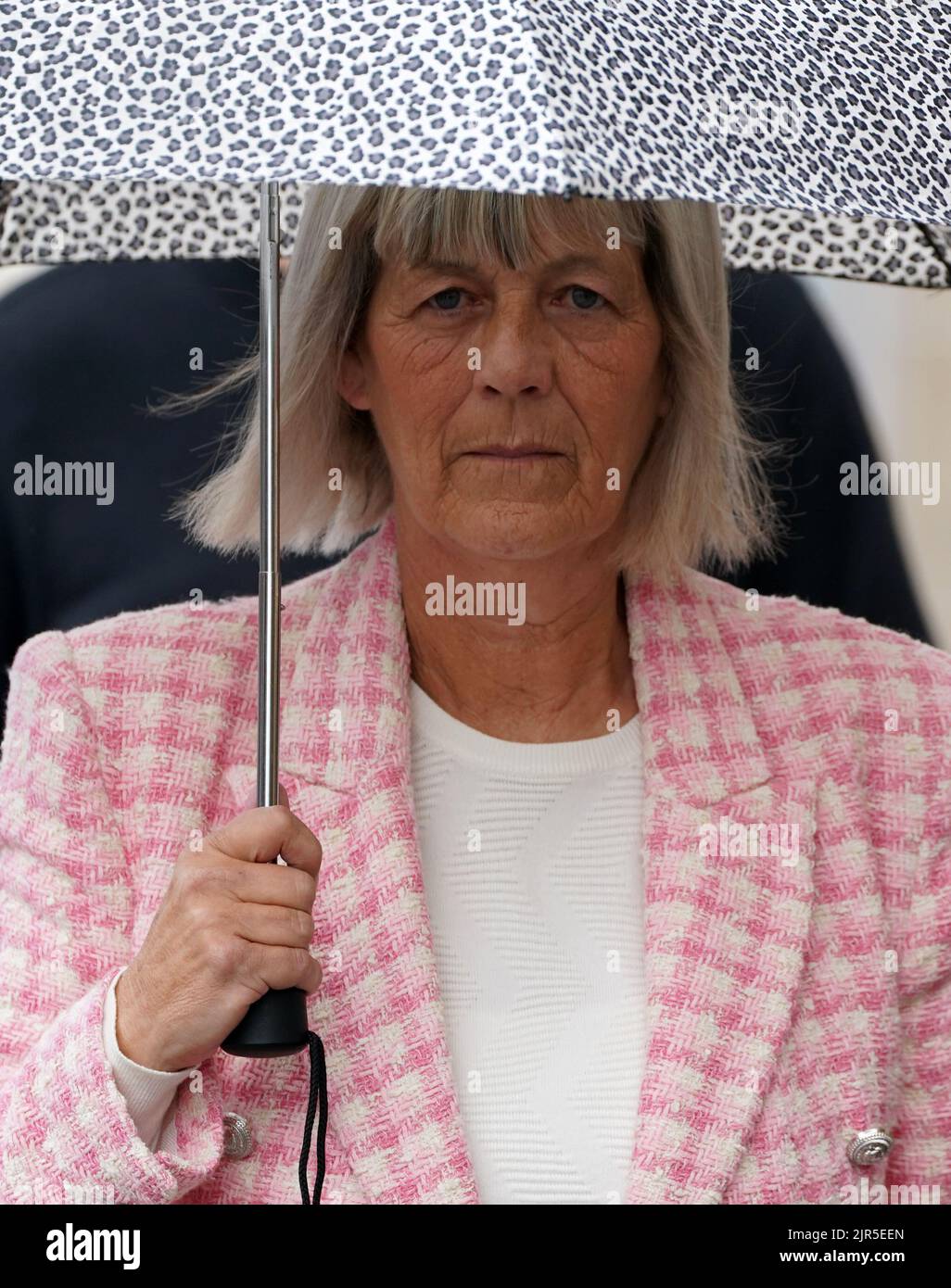 Jane Midgley, mother of victim Simon Midgley at Paisley Sheriff Court ...