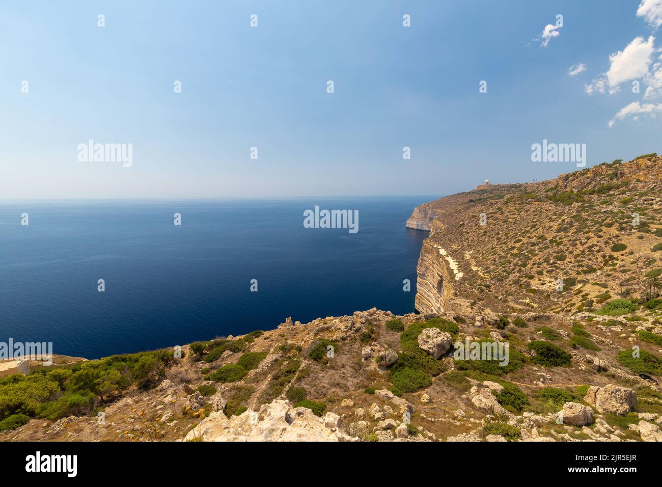 The impressive Dingli cliffs on Malta’s Western coast. They stage the ...