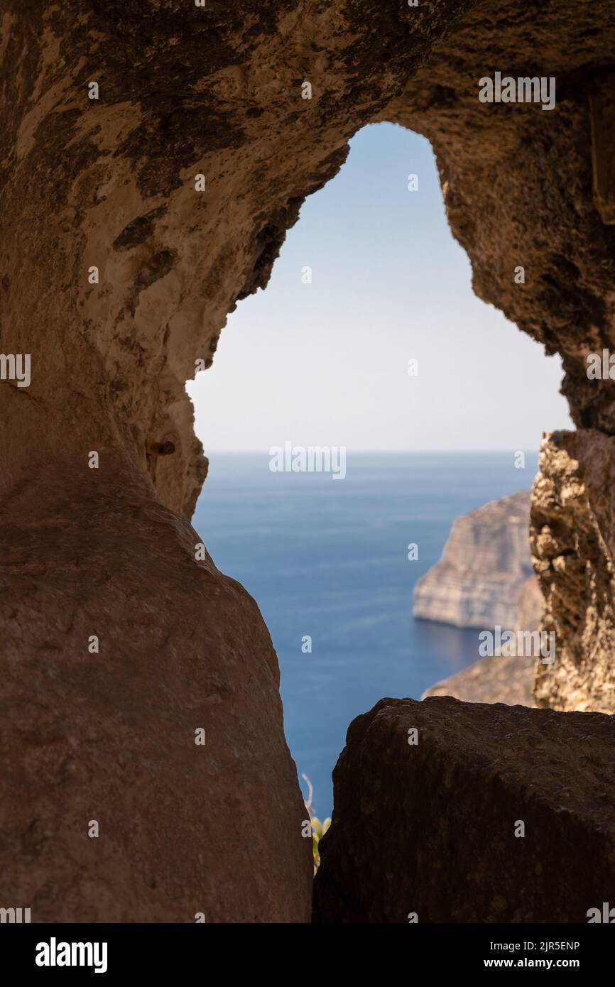 The impressive Dingli cliffs on Malta’s Western coast. They stage the ...