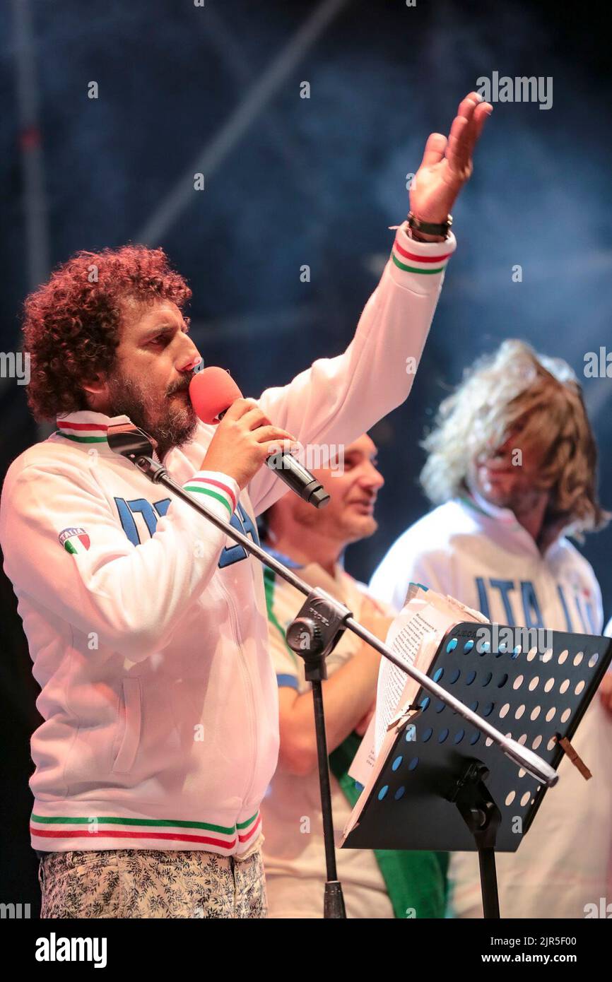 August 21, 2022, Cerveteri, Roma Lazio, Italy: Andrea Rivera and Band ...